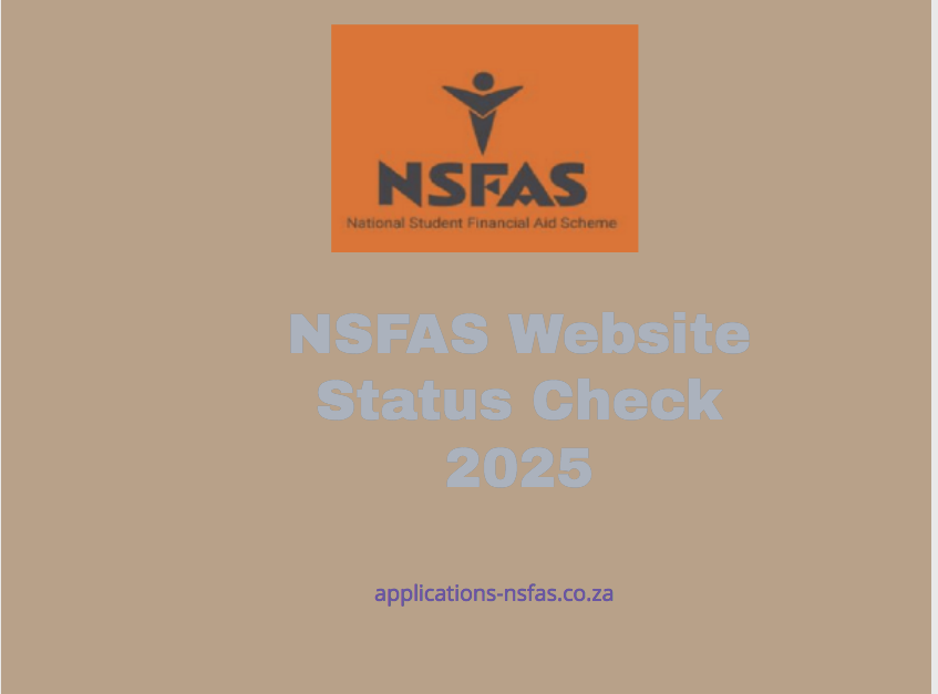 Nsfas Website Status Check 2025 Za