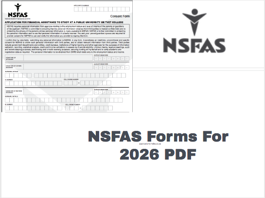 NSFAS Forms For 2026 PDF - www.nsfas.org.za